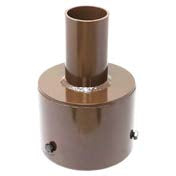 "4" Vertical Tenon Adapter - Durable Bronze Finish for Poles